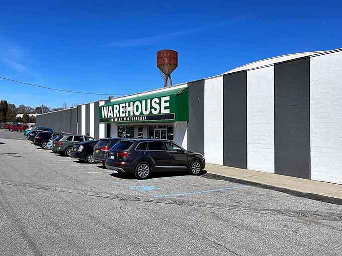 Plenty of parking means you can bring the truck, because you'll definitely need it for your haul.