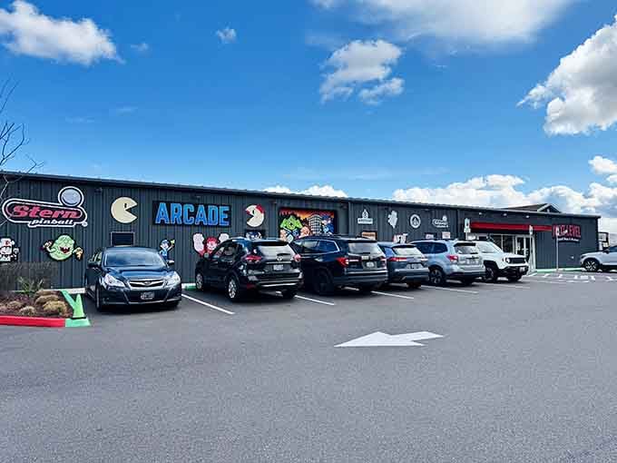 The packed parking lot tells you everything you need to know about this Hillsboro gaming destination's popularity.