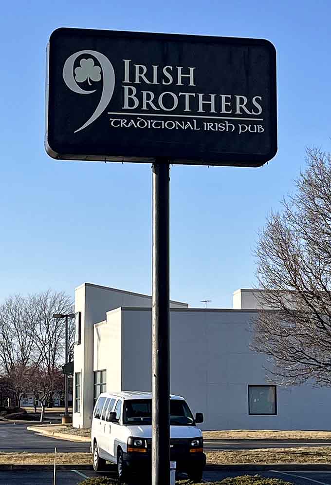 That sign standing tall promises traditional Irish pub fare, and boy does it deliver on every single word.