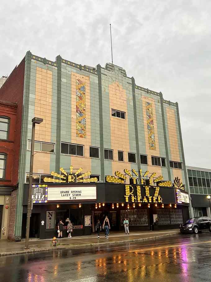 Noir Dark Spirits occupies a historic Scranton building that looks impressive even from the street outside.