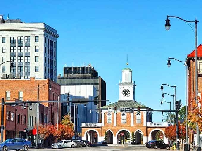 Fayetteville's downtown clock tower keeps time for a military town that honors service while building its future forward.