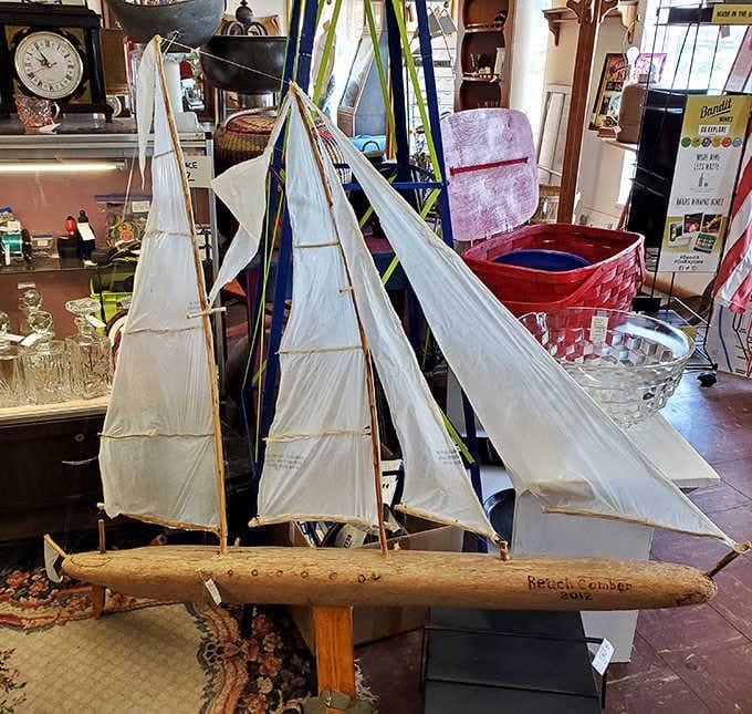 Hand-carved model sailboats remind us that hobbies once required craftsmanship, not just downloading the latest gaming app.