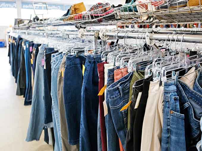 Denim in every shade and style imaginable, because everyone needs good jeans at prices that don't hurt.