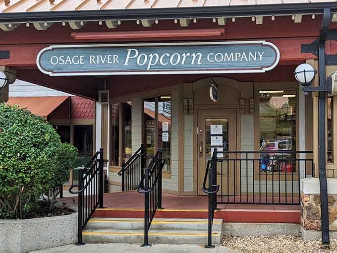 Osage River Popcorn Company: because no shopping marathon is complete without snacks to fuel your next store conquest.