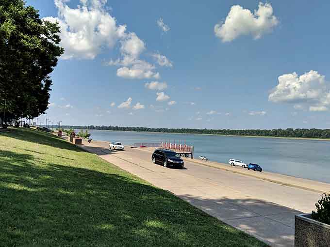 The riverfront offers views that remind you why people settled here before air conditioning made everywhere livable.