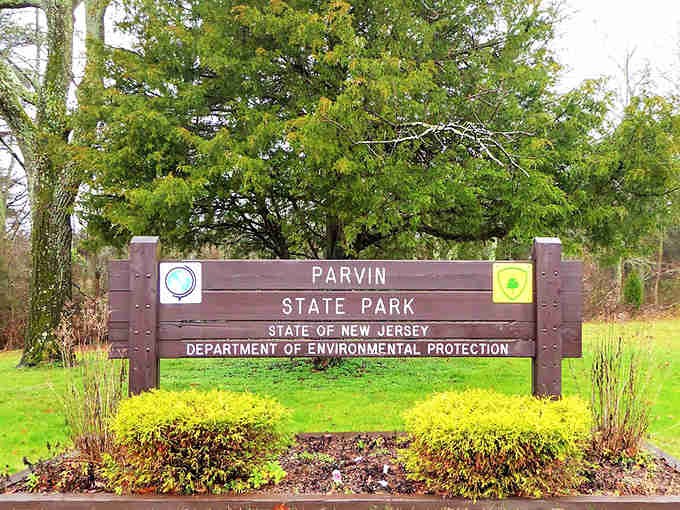 This sign marks the entrance to over 1,000 acres of proof that New Jersey earned its Garden State nickname.