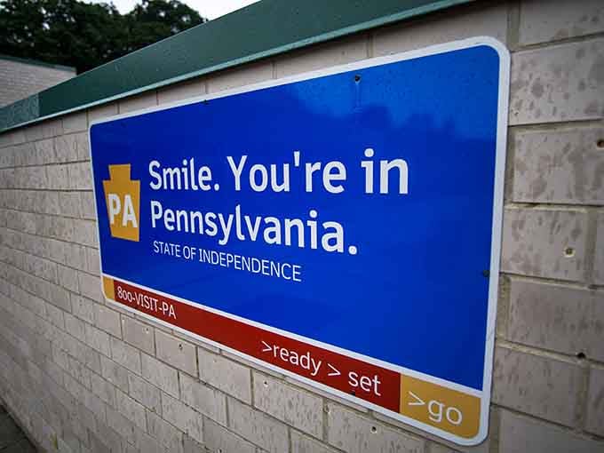 Even indoors, Pennsylvania makes sure you know exactly where you are with pride and a smile.