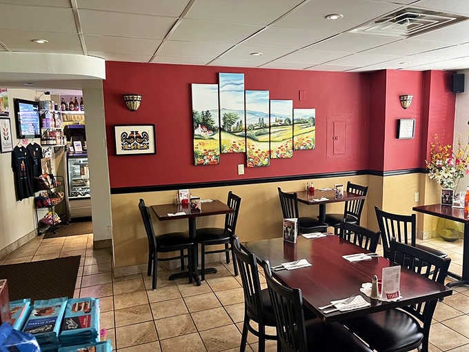 Another angle of the cozy dining room where Polish hospitality meets upstate New York charm without any pretension whatsoever.