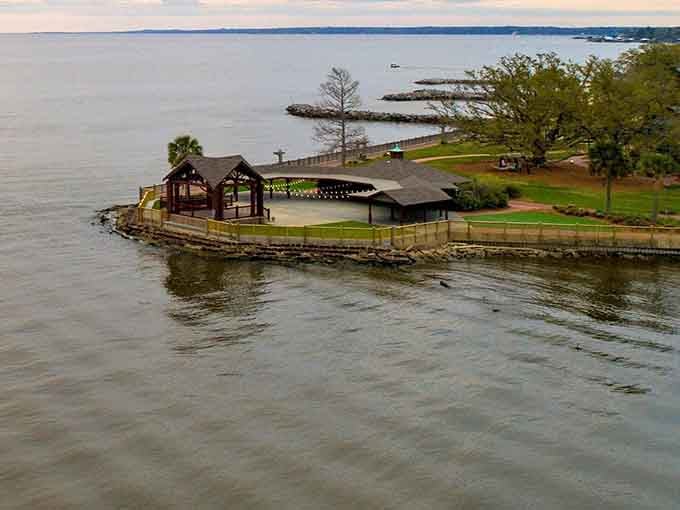 Waterfront pavilions proving that the best rooms always come with a view and zero walls.