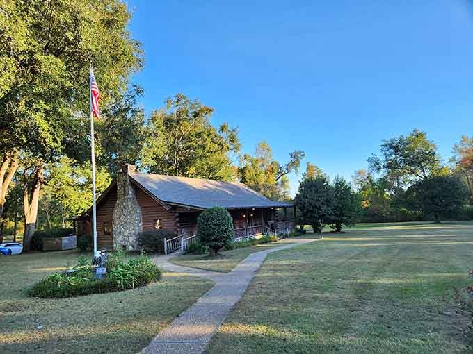 Morning light bathes this peaceful setting where exceptional steaks await those willing to venture off the beaten path.