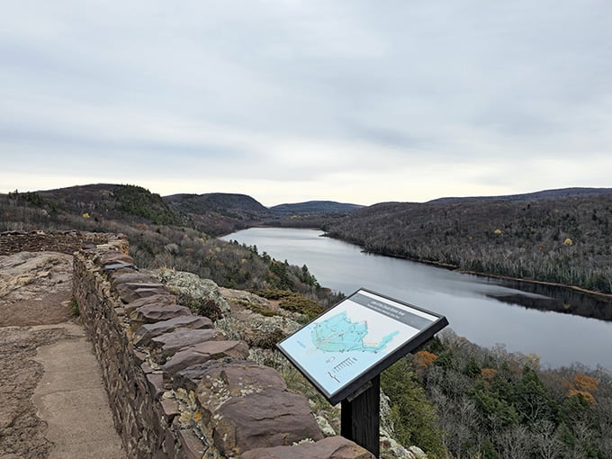 Lake of the Clouds from the scenic overlook – the view that launched a thousand road trips.