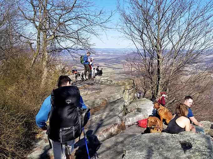 Popular spots mean sharing the view, but somehow that makes the achievement feel even more special and communal.