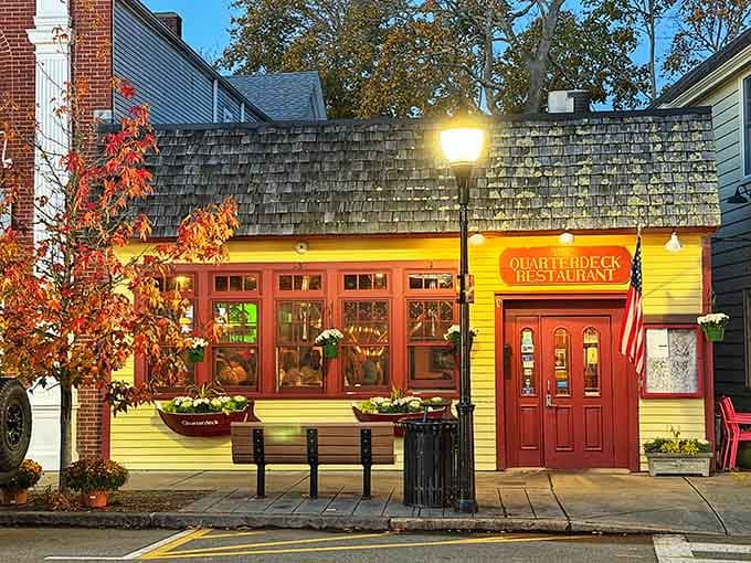 Evening glow makes this place look like a postcard, except the food inside actually lives up to it.