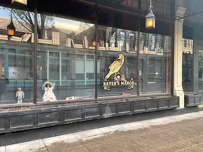 The storefront window announces what awaits inside: a raven perched and ready to welcome Portland's most adventurous drinkers.