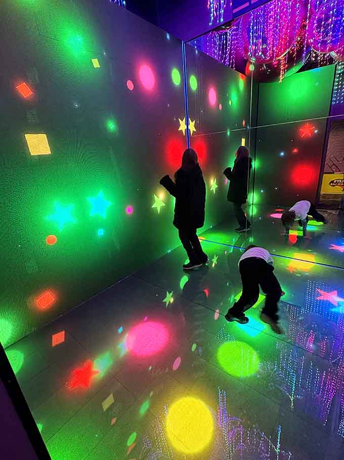 Dancing through a kaleidoscope of light where disco meets science and nobody has to explain the physics.