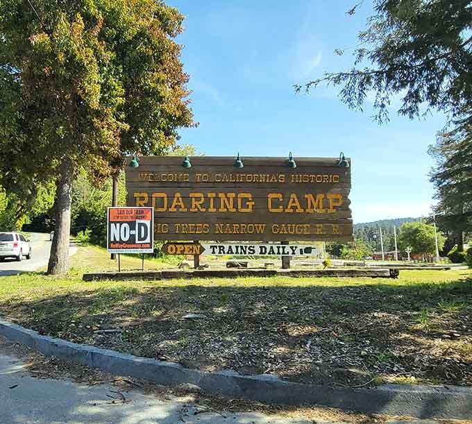 This sign welcomes you to an experience that's been delighting visitors long before "authentic" became a marketing buzzword.