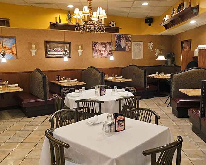 Multiple dining areas mean there's always a perfect spot for your pasta-fueled adventure to unfold.