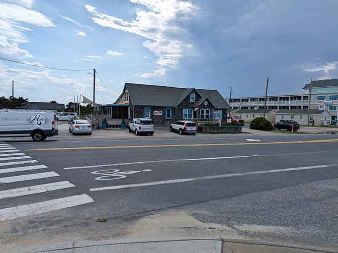 Right on Beach Road where it belongs, looking exactly like a restaurant that's survived 85+ years should look.
