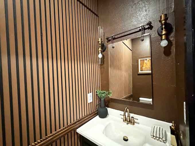 Bathrooms blend rustic charm with modern convenience, because authentic castle plumbing is one historical detail nobody actually wants to experience.