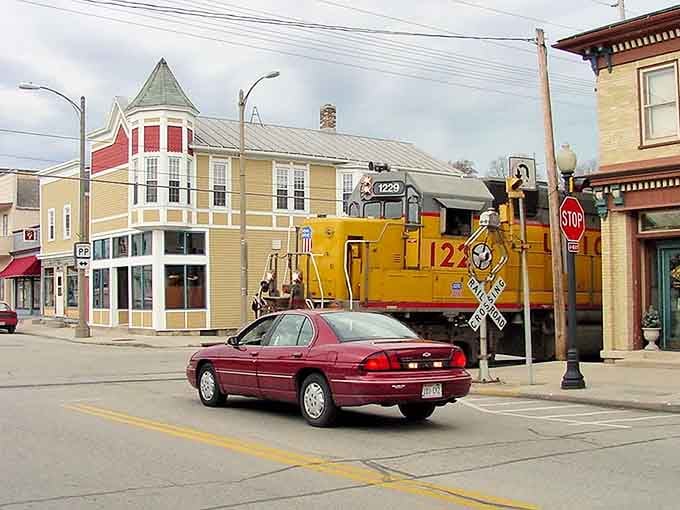 Trains still rumble through town, connecting past and present in one glorious, nostalgic moment of Americana.