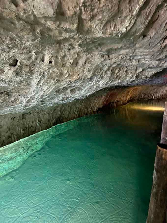 An underground lake so pristine it makes you question every pool you've ever swum in.