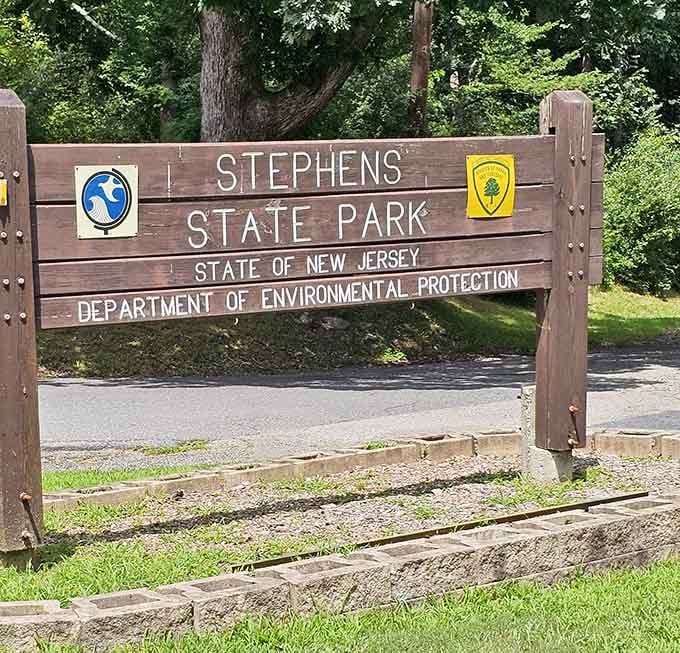 The official welcome sign that marks your escape from traffic jams and into actual breathing room for once.