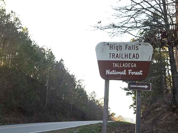 The trailhead sign promises even more adventures beyond the pavement, for when driving alone just isn't quite enough anymore.