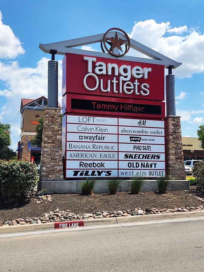 Another day, another sign listing brands that'll make your credit card nervous but your closet incredibly happy with new possibilities.