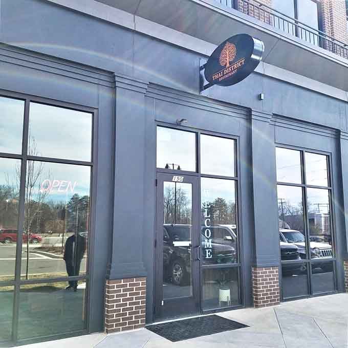 The entrance welcomes you with clean lines and a promise of something special waiting just inside.