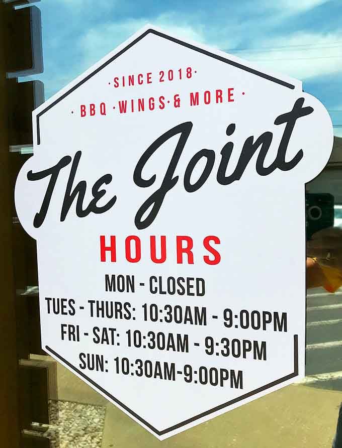 Operating hours that give you plenty of opportunities to satisfy those inevitable barbecue cravings throughout the week.