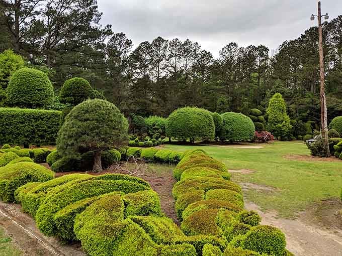 The full panorama reveals just how extensive this labor of love truly is&mdash;three acres of wonder.