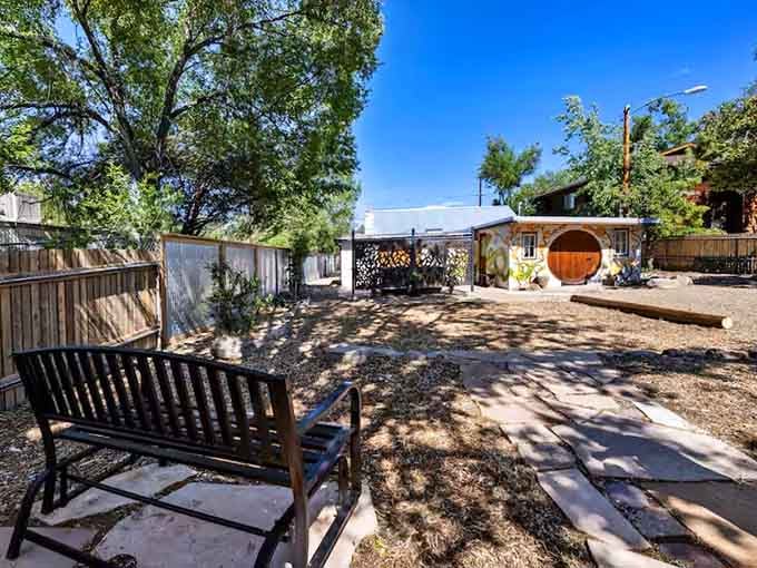 The outdoor space invites you to relax like a proper hobbit, minus the hairy feet requirement.