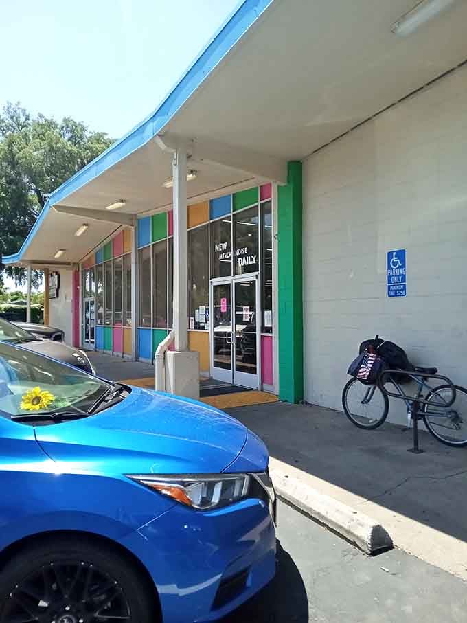 Colorful windows welcome you to a shopping adventure where every visit brings completely different treasures to discover.