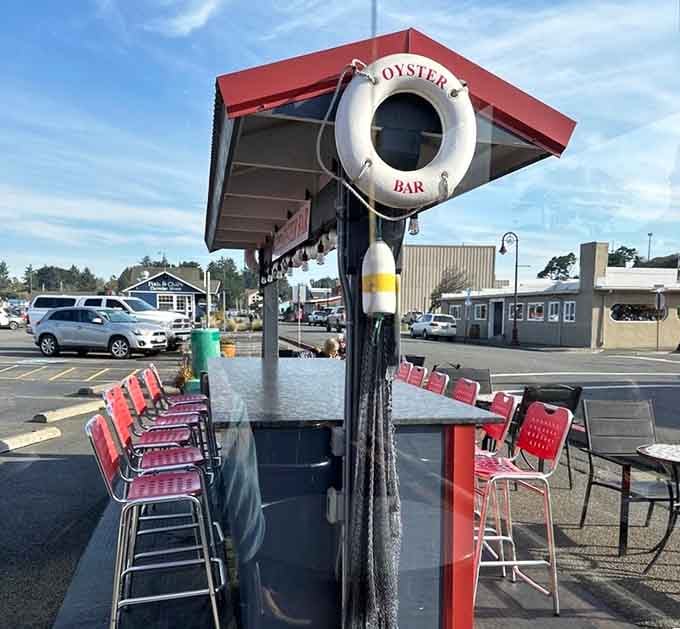 The oyster bar where shucking happens fast and eating happens faster, just as nature intended it.