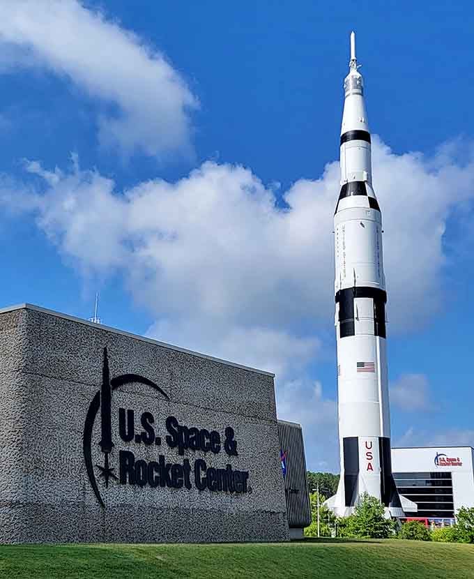 When your museum needs a Saturn V just to mark the entrance, you're not messing around with credibility.