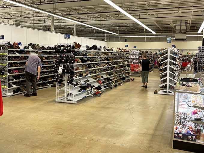 The vast interior stretches beyond what seems possible, making you wonder if there's some sort of retail magic at work here.