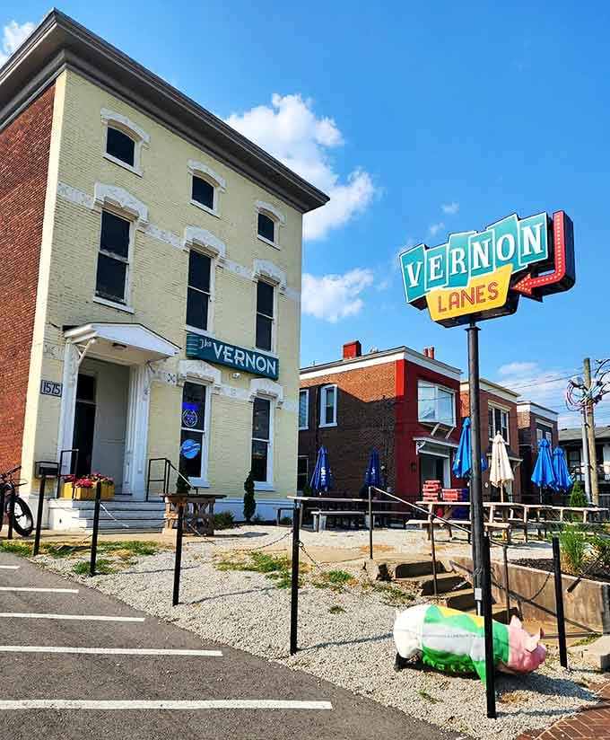 The exterior promises vintage vibes and delivers on every single nostalgic expectation you could possibly have.