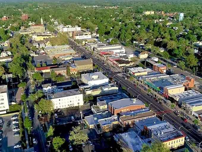 From above, Vineland sprawls comfortably, showing off its small-town charm with big-city amenities and actual parking.