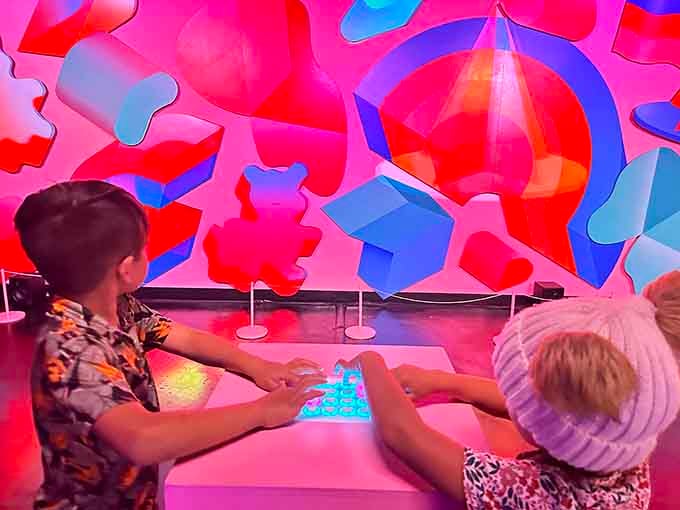 Young minds engage with interactive art, proving that wonder isn't age-restricted and curiosity never goes out of style here.