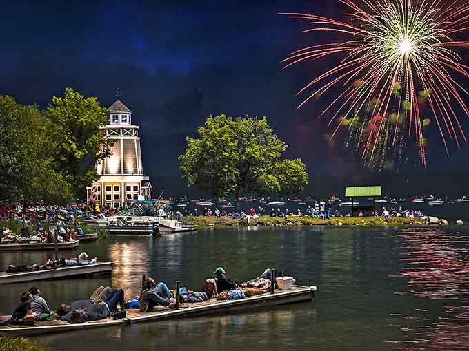 Fireworks over the water create magic that reminds you why some traditions never need updating or improvement.