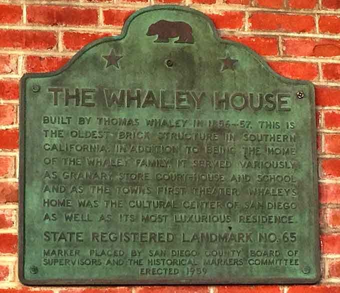 California Historical Landmark No. 65 commemorates this brick beauty's multiple roles in shaping early San Diego's cultural landscape.