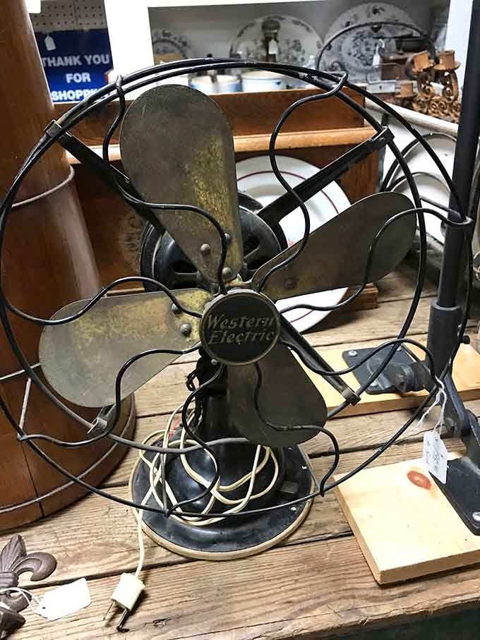 Western Electric fans that actually moved air instead of just looking pretty on your shelf.