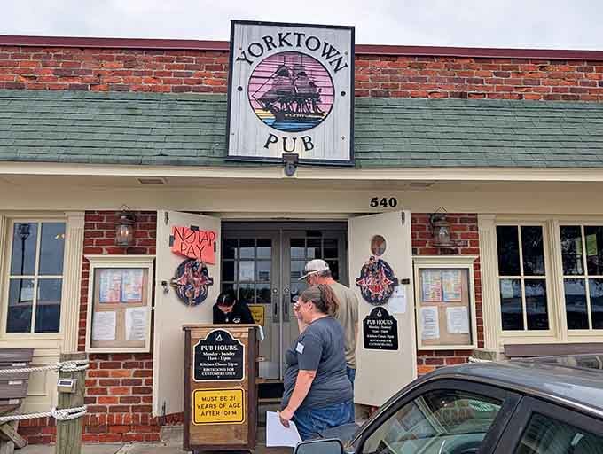 The entrance promises good times ahead, with that ship logo sailing you straight toward your next favorite meal.
