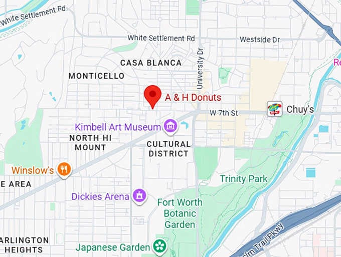 16. a & h donuts map