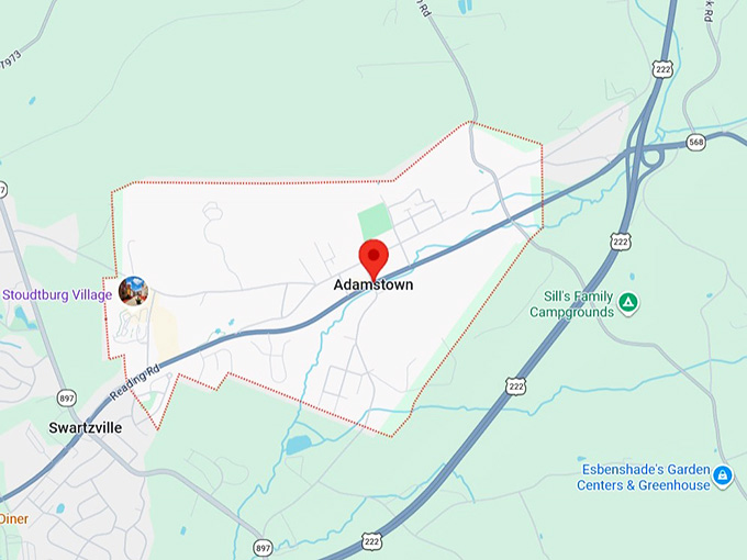 16. adamstown, pa map