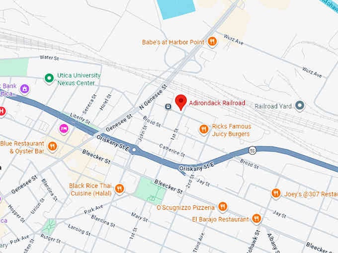 16. adirondack railroad map