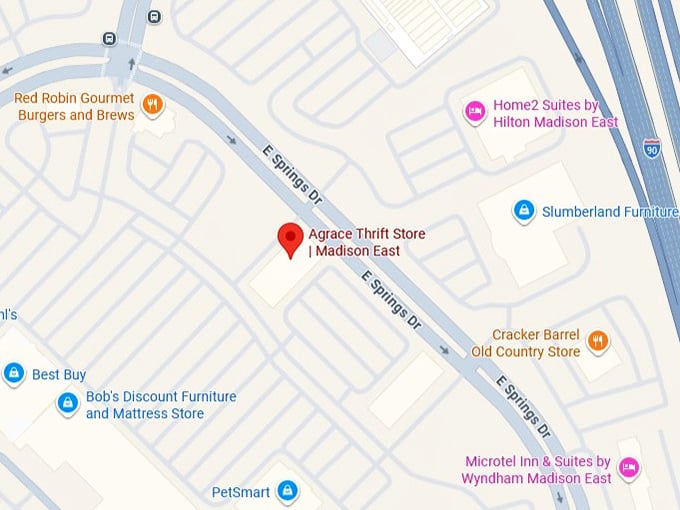 16. agrace thrift store madison east map