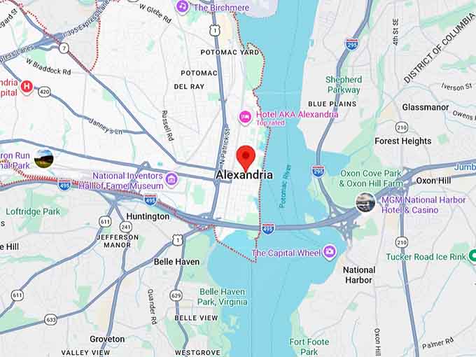 16. alexandria, va map