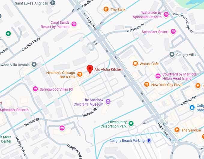 16. al's aloha kitchen's map
