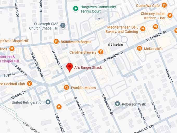 16. al's burger shack map
